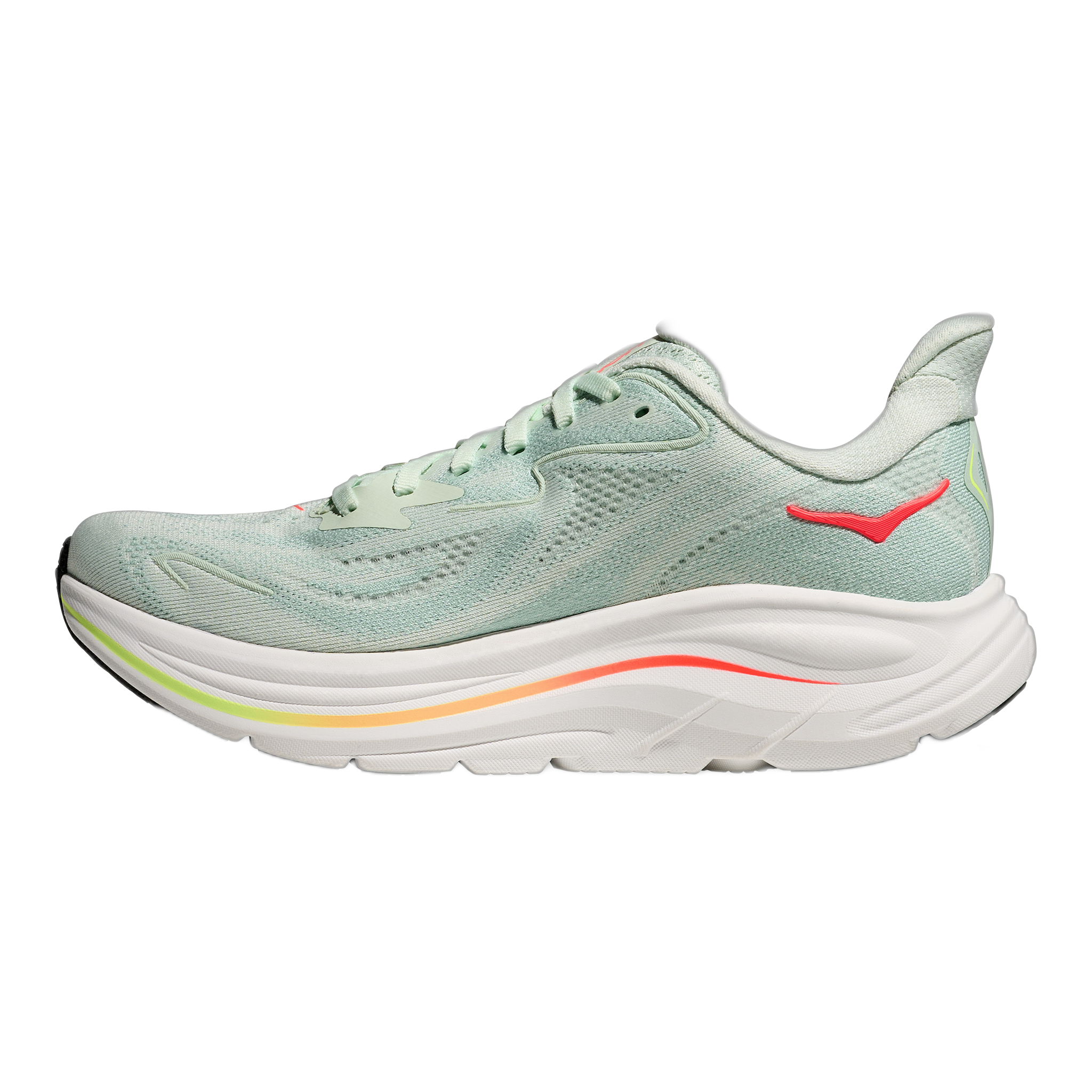 Hoka Clifton 10 Sea Glass/Neon Flame - Dardano's Shoes