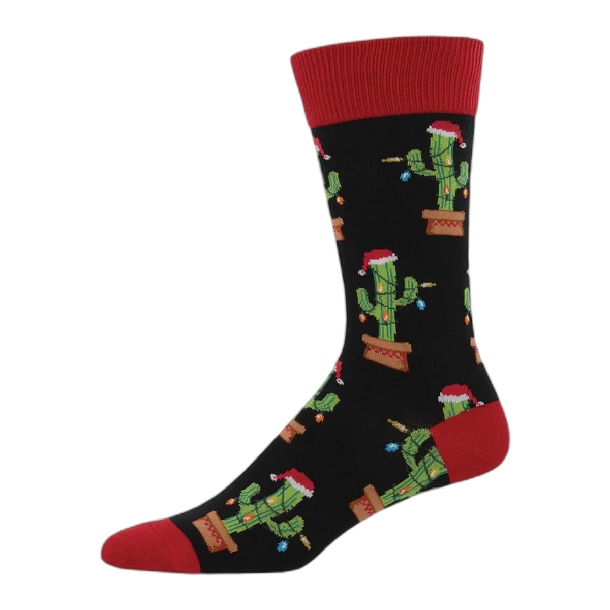 Socksmith Christmas Cactus Black - Dardano's Shoes
